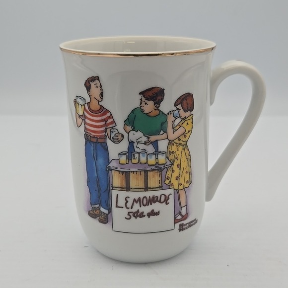 HMI | Dining | Norman Rockwells Good Old Days Thirsty Bunch Mug 982 ...